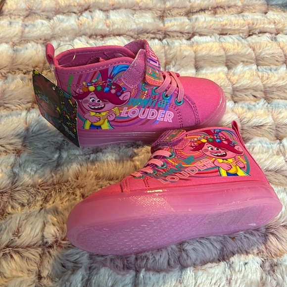 Trolls | Shoes | Dreamworks Trolls Light Up Sneakers Hot Pink | Poshmark